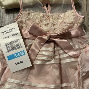 Rare Editions | Dresses | Rare Editions Baby Girl Tool Dress Blush With ...